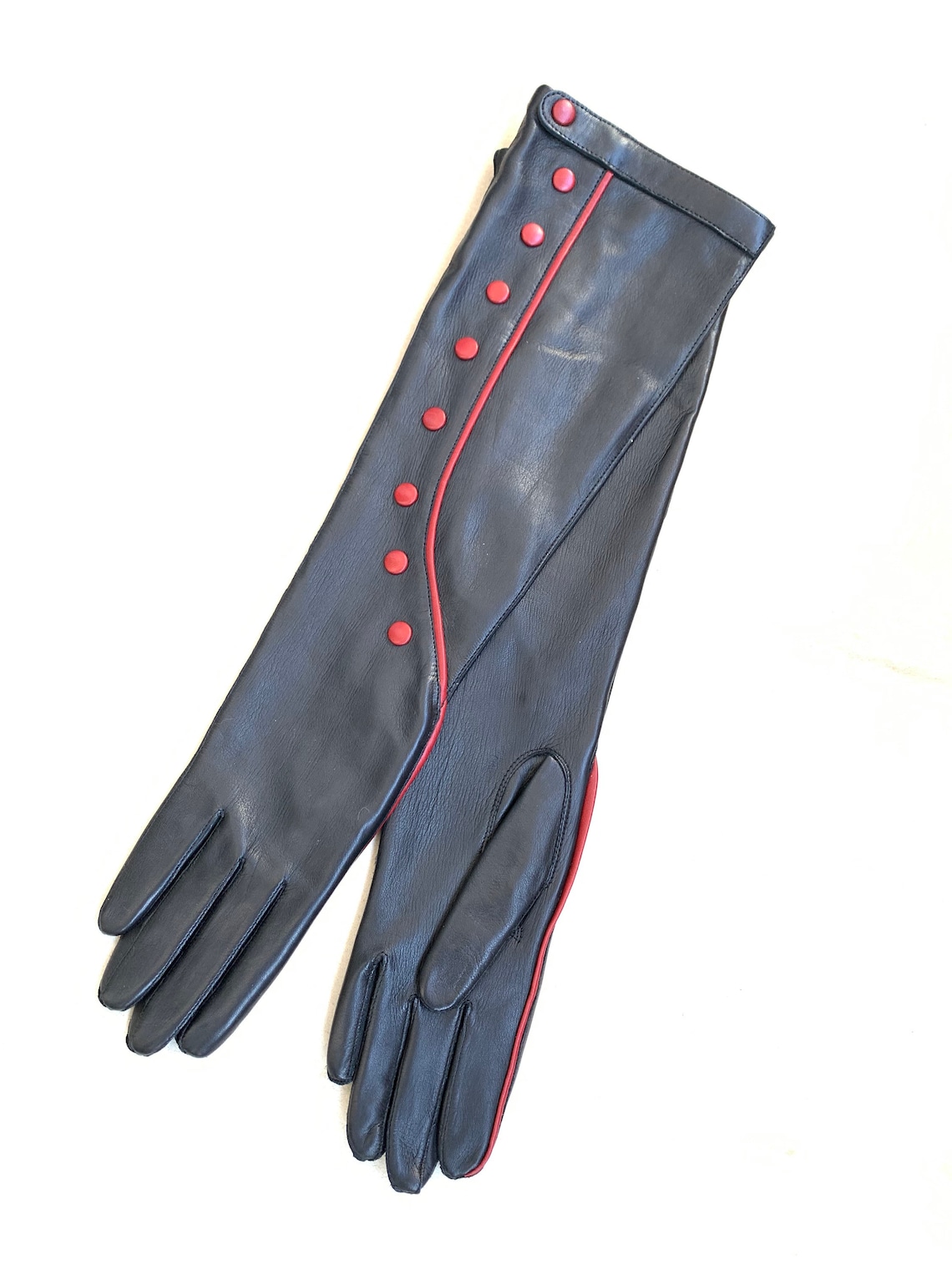 Women's Elegant and Classic Long Leather Gloves-warm and - Etsy