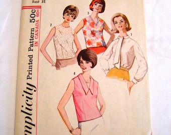 Back Button Blouse - Etsy