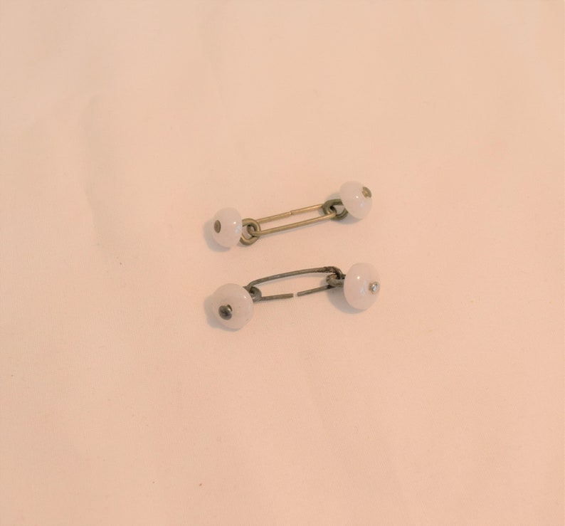 Vintage 1940s 1950s White Cuff Buttons - Etsy