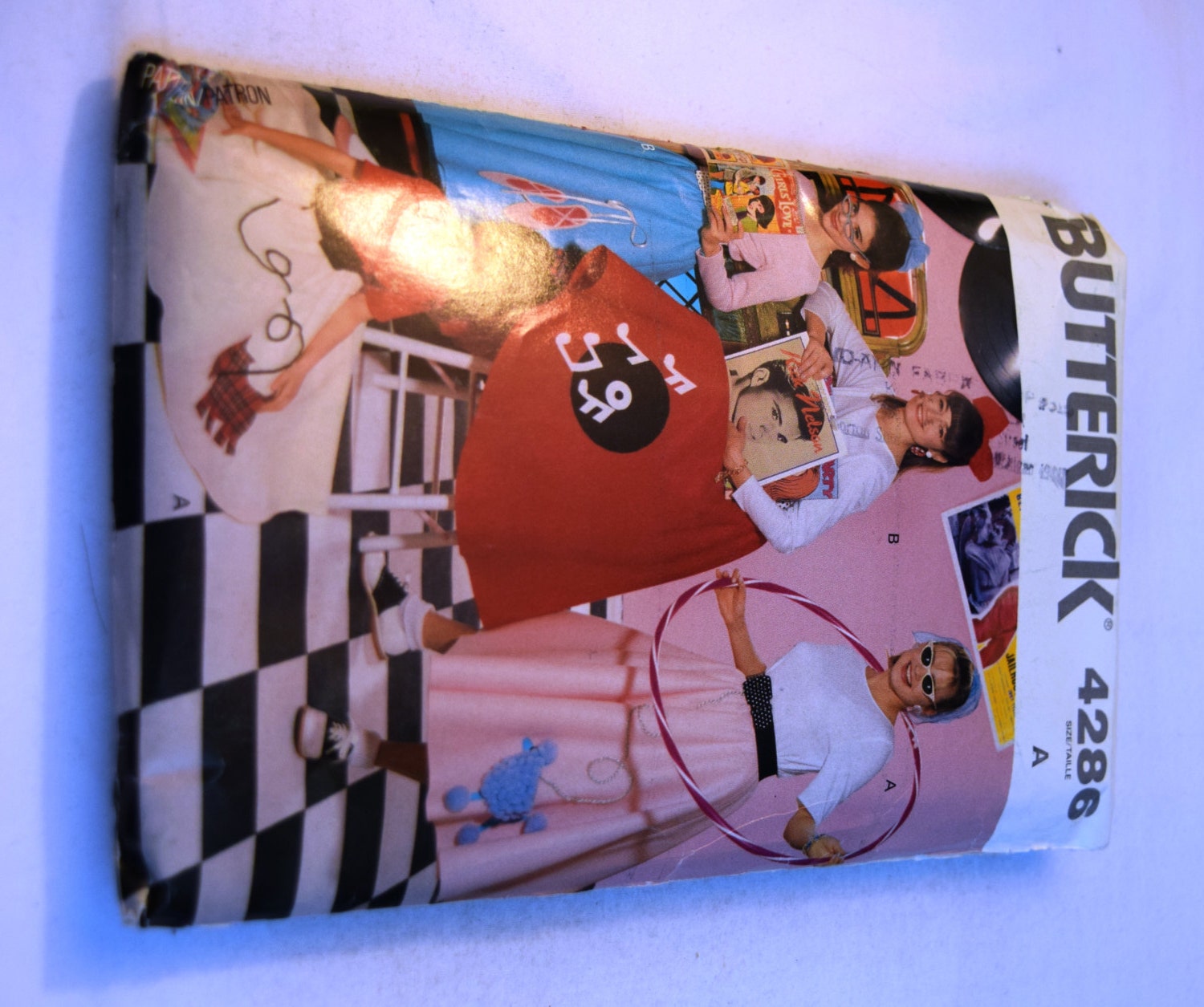 Vintage 1980s Butterick 4286 Top and Circle Skirt Retro Style | Etsy