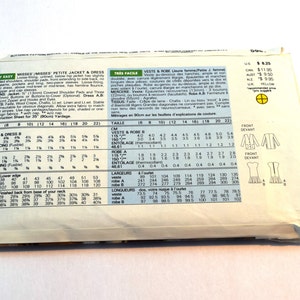 Vintage 1990s Butterick 5987 Misses Jacket and Dress With Flounced Hem ...