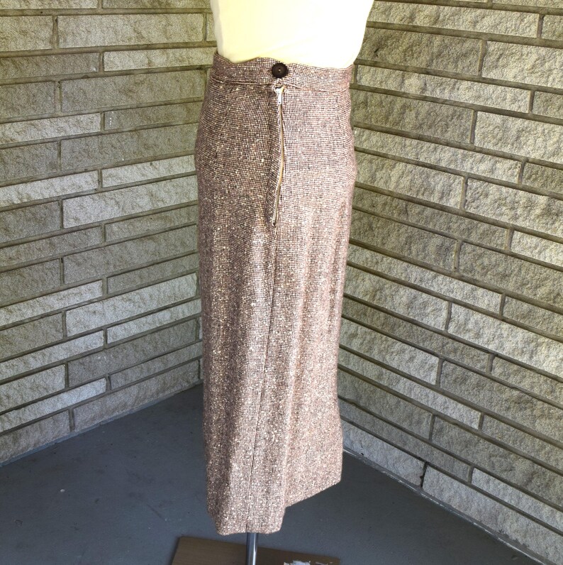 Vintage 1950s Wool Tweed Suit Custom Crafted With Cuffed Sleeves ...