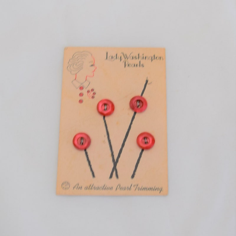 1940s Red Shirt Buttons - Etsy