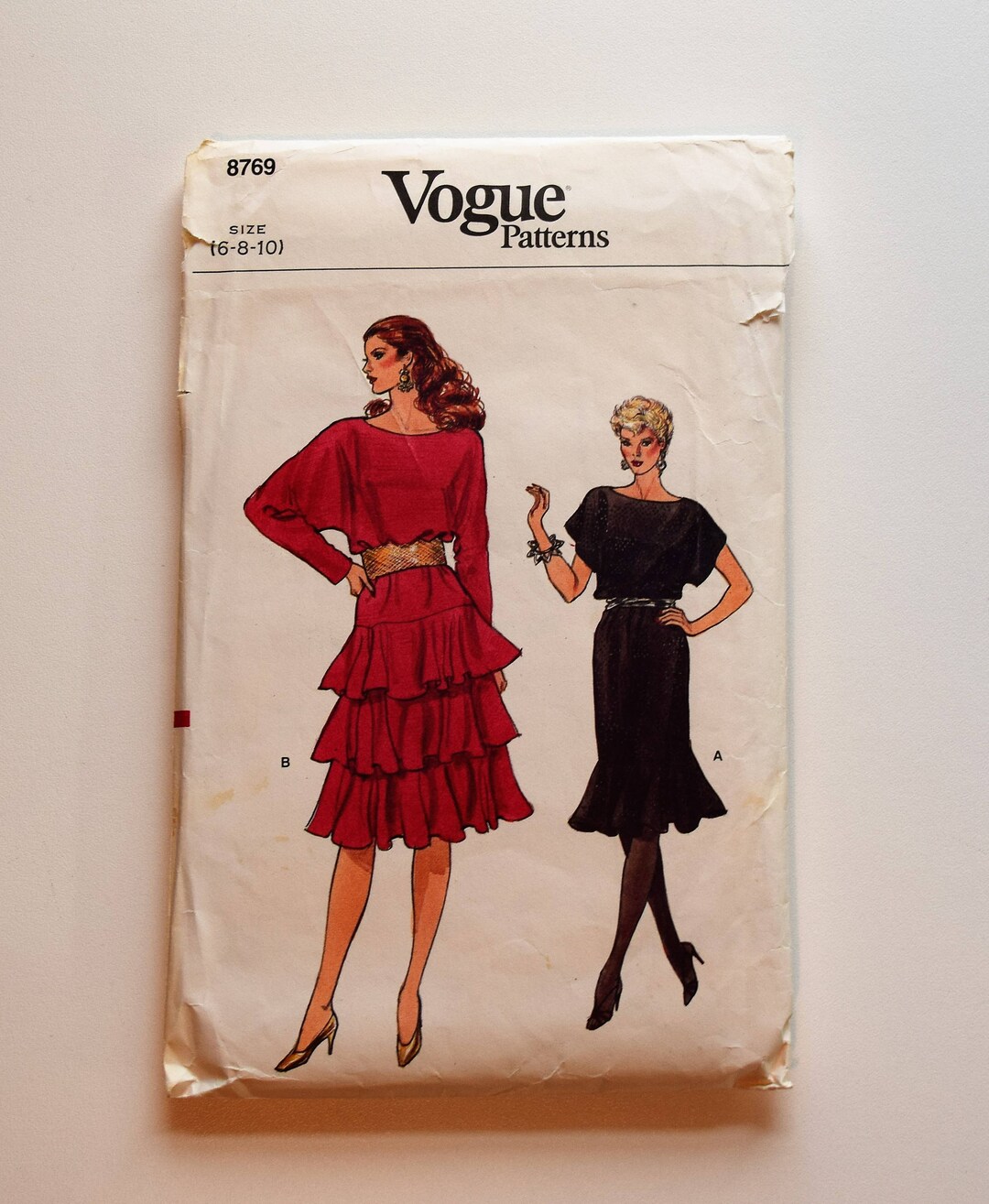 Vintage 1990s Vogue 8769 Pullover Dress With Long or Short Sleeves ...