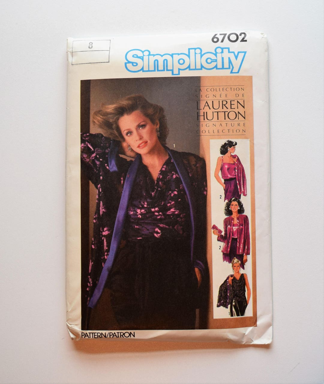 Vintage Simplicity 6702 Lauren Hutton Designer Collect Camisole and ...