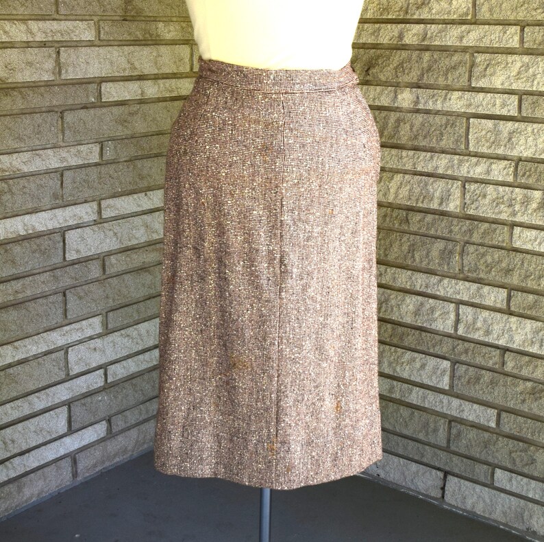 Vintage 1950s Wool Tweed Suit Custom Crafted With Cuffed Sleeves ...