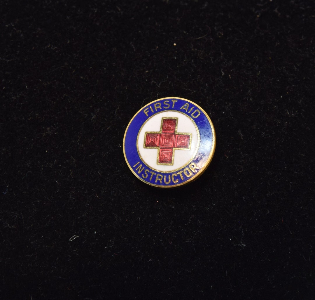 Vintage 1960s American Red Cross First Aid Instructor Pin - Etsy
