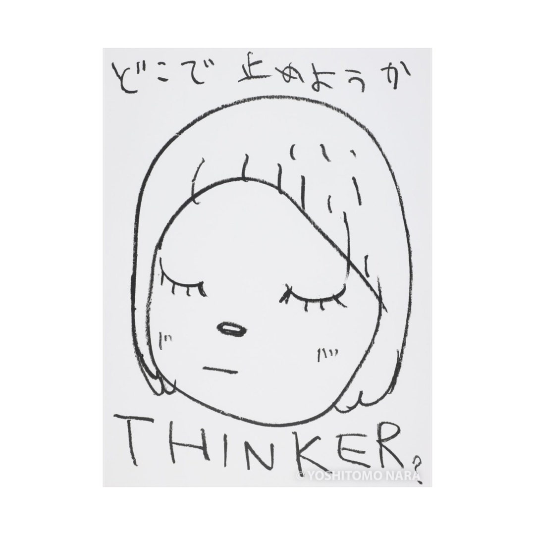 Yoshitomo Nara thinker Matte Art Print - Etsy