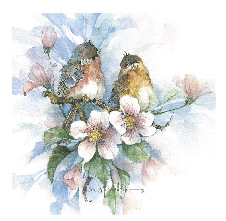 Sweet Spring I and II Set of Two 8 X 8 Lithographs - Etsy