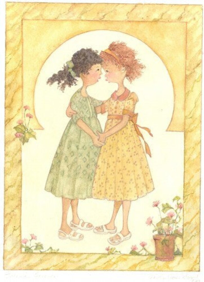 Making Memories: Friends Forever 11 X 8 Original Watercolor - Etsy