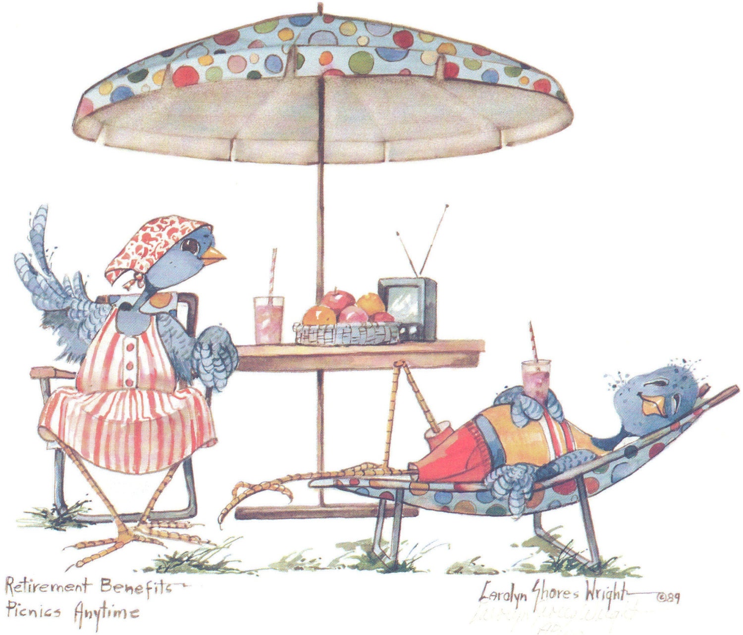 Retirement Benefits 10 X 12 Lithograph - Etsy