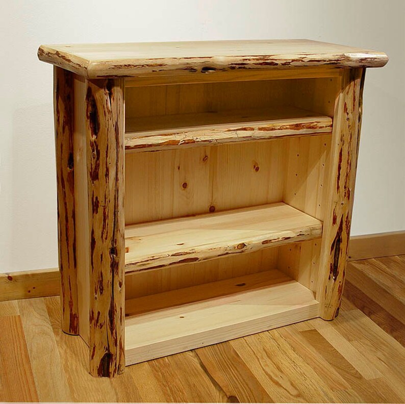 Rustic Mountain Hewn Small Bookcase FREIGHT NOT INCLUDED | Etsy