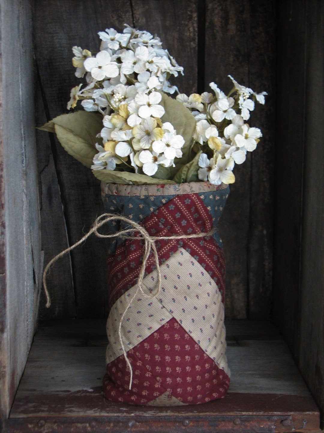 Floral in a Quilted Bag - Etsy