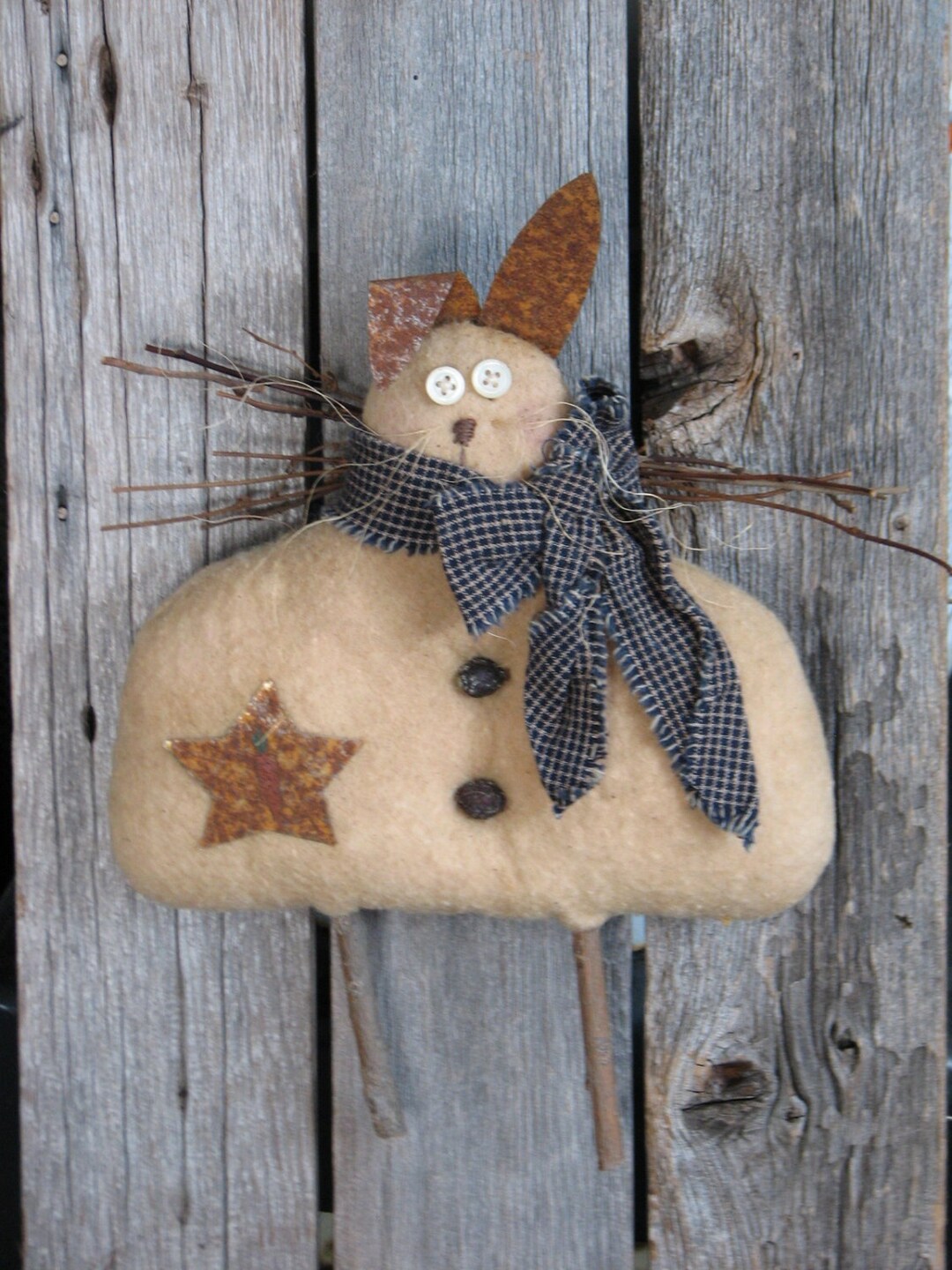 Rabbit Angel With Twig Wings - Etsy