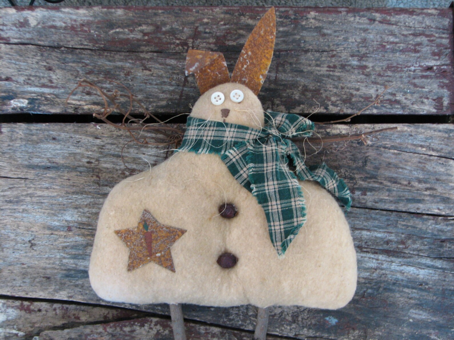 Rabbit Angel with Twig Wings | Etsy