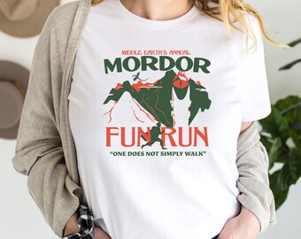 Mordor Fun Run Shirt - Etsy