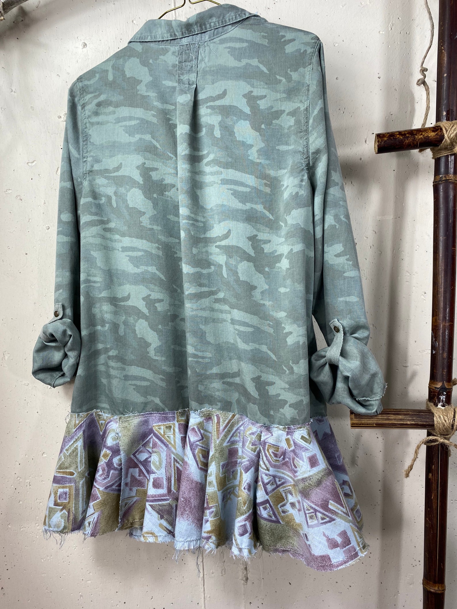 Up Cycled Womens Tunic Tattered Distressed Rustic - Etsy