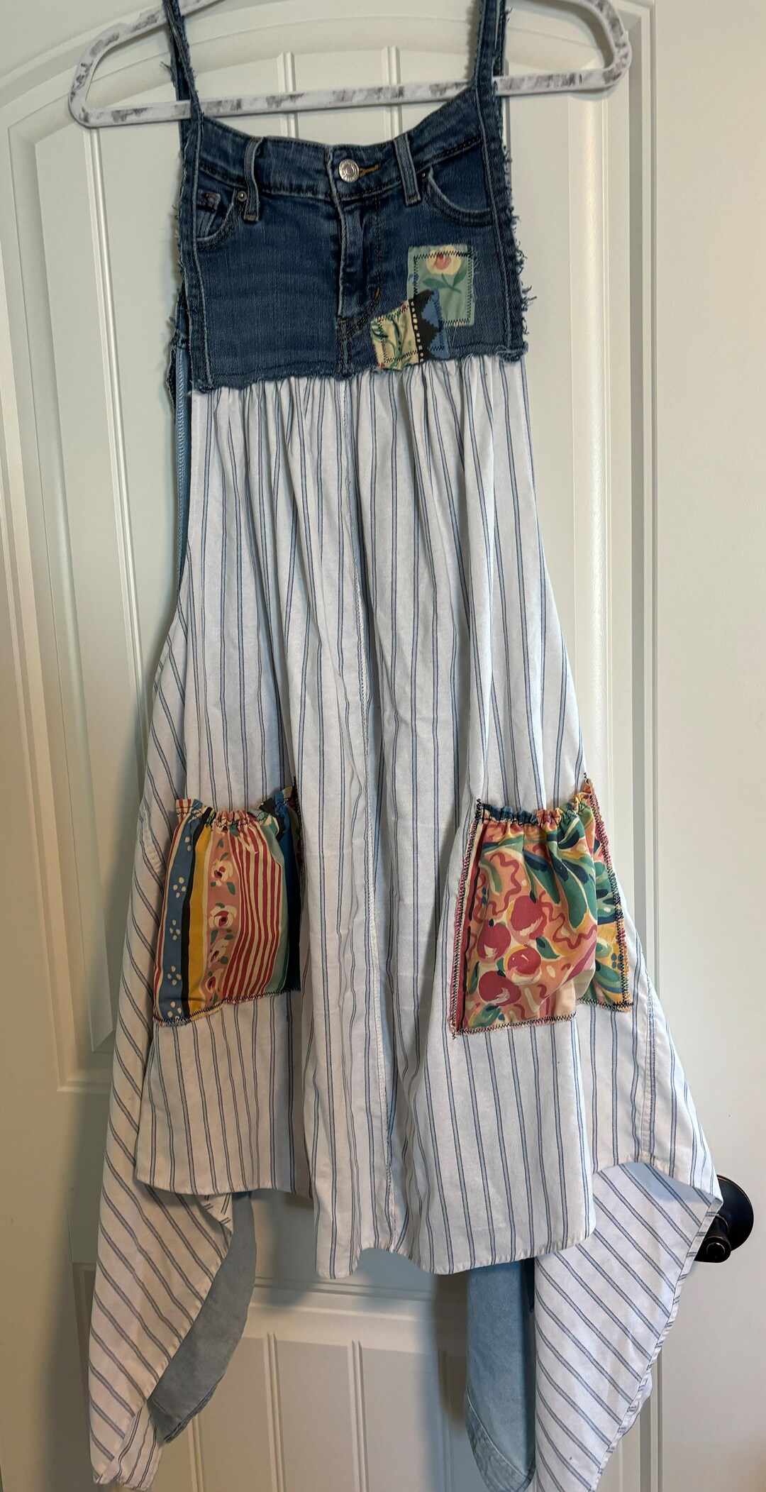 Women's up Cycled Jumper/dress, Apron Style, Fits Many, Rustic ...