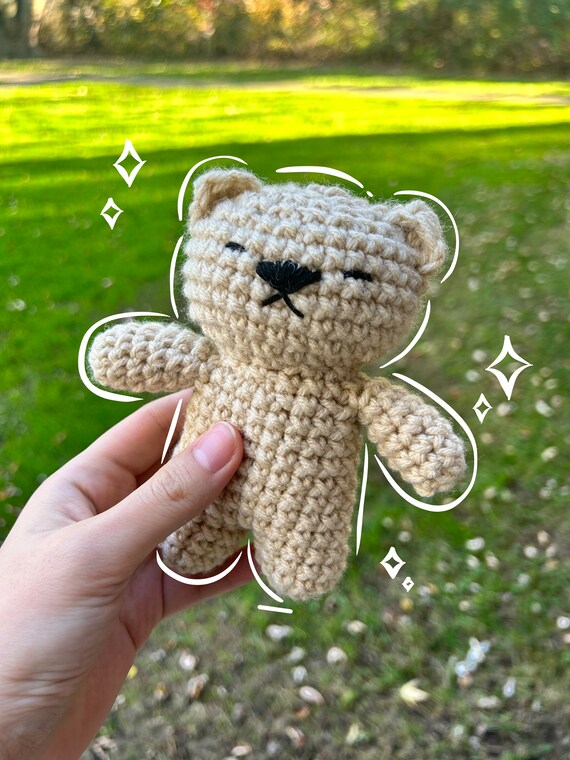 No Sew Crochet Teddy Bear PATTERN Bear Amigurumi Pattern Chill Cubby Crochet Plushie Etsy Canada