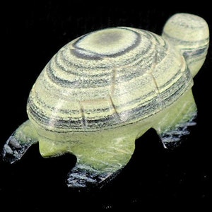 Zuni Fetishes Turtle Fetish Carving Green Ricolite Turquoise Eyes ...