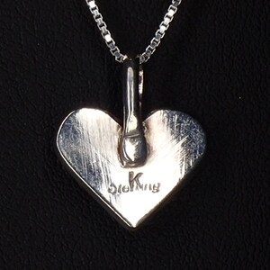 Zuni Heart Necklace With Turquoise Pendant and 18 Sterling Silver Chain ...