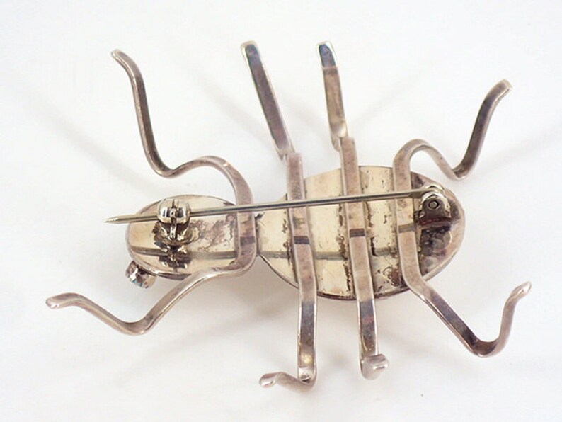 Vintage Old Native American Pin Large Navajo Silver Turquoise - Etsy