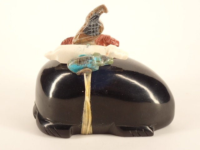 Figurines Zuni Fetish Directional Set Red Badger Mountian Lion Wolf ...