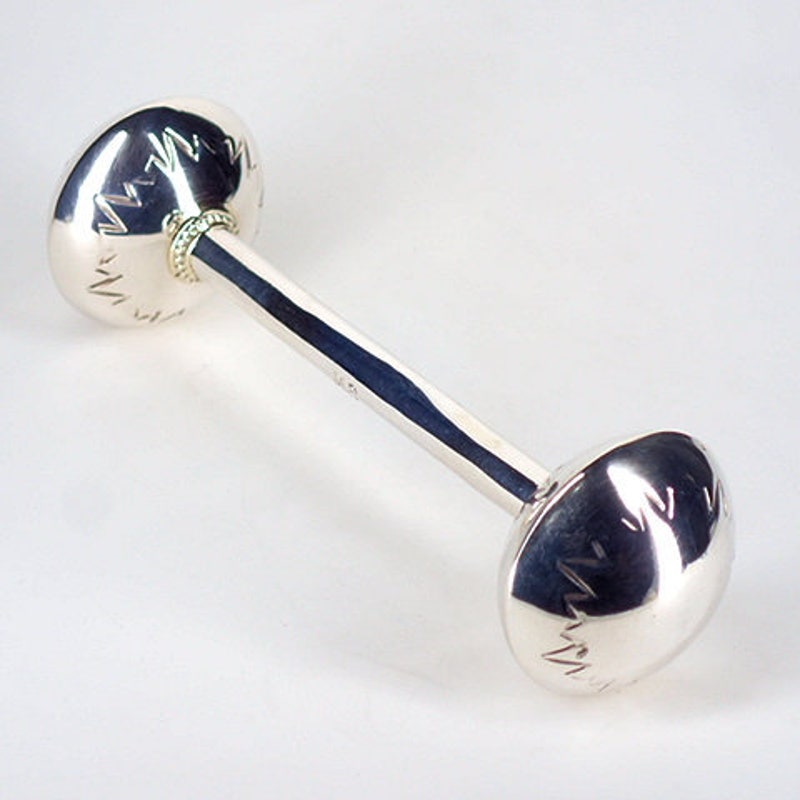 Silver Baby Rattles - Etsy