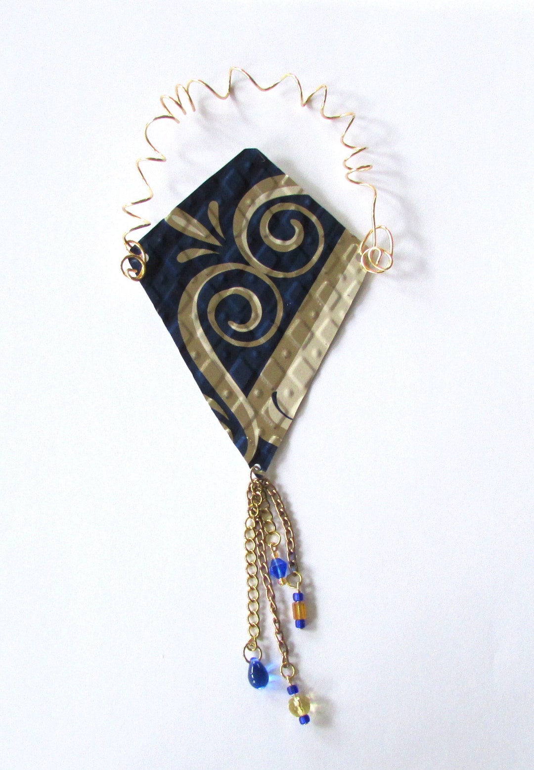 Metal Kite Ornament - Kite Wall Decor - Kite Decoration - Recycled ...