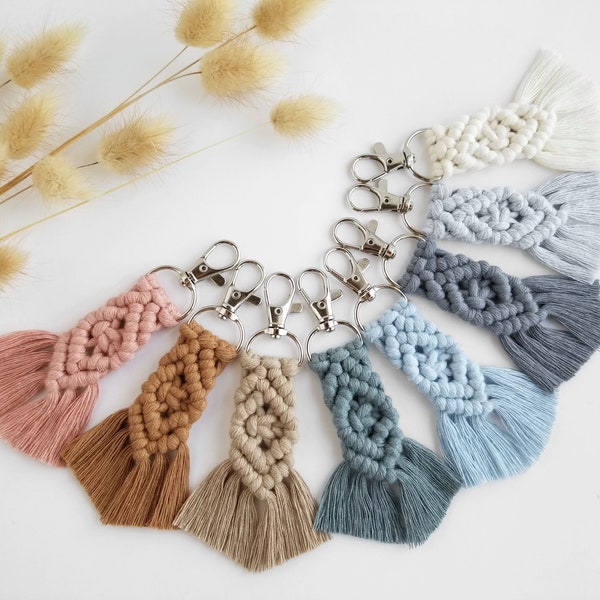 Macrame Key Chain - Etsy