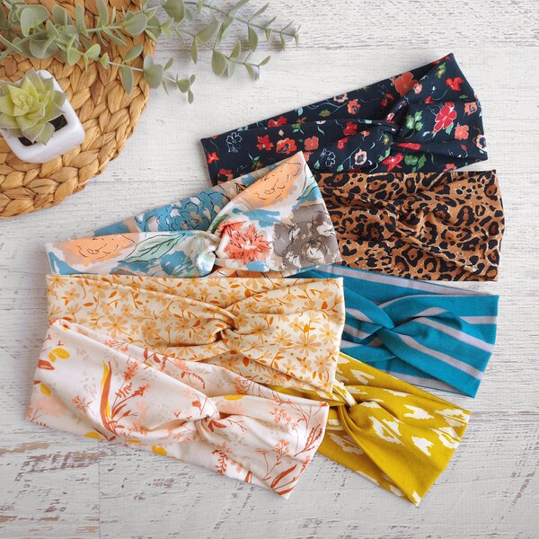 Wide Fabric Headband - Etsy