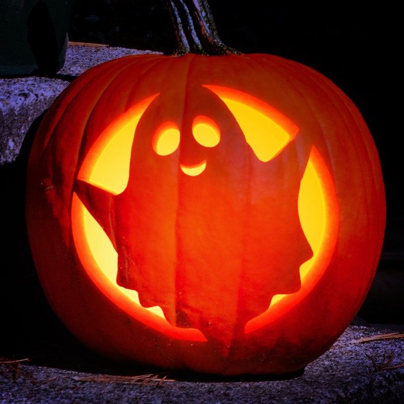 Ghost Face Pumpkin Stencils - Etsy