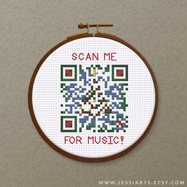 Holiday Prank Cross Stitch Pattern PDF Rick Roll Cross - Etsy