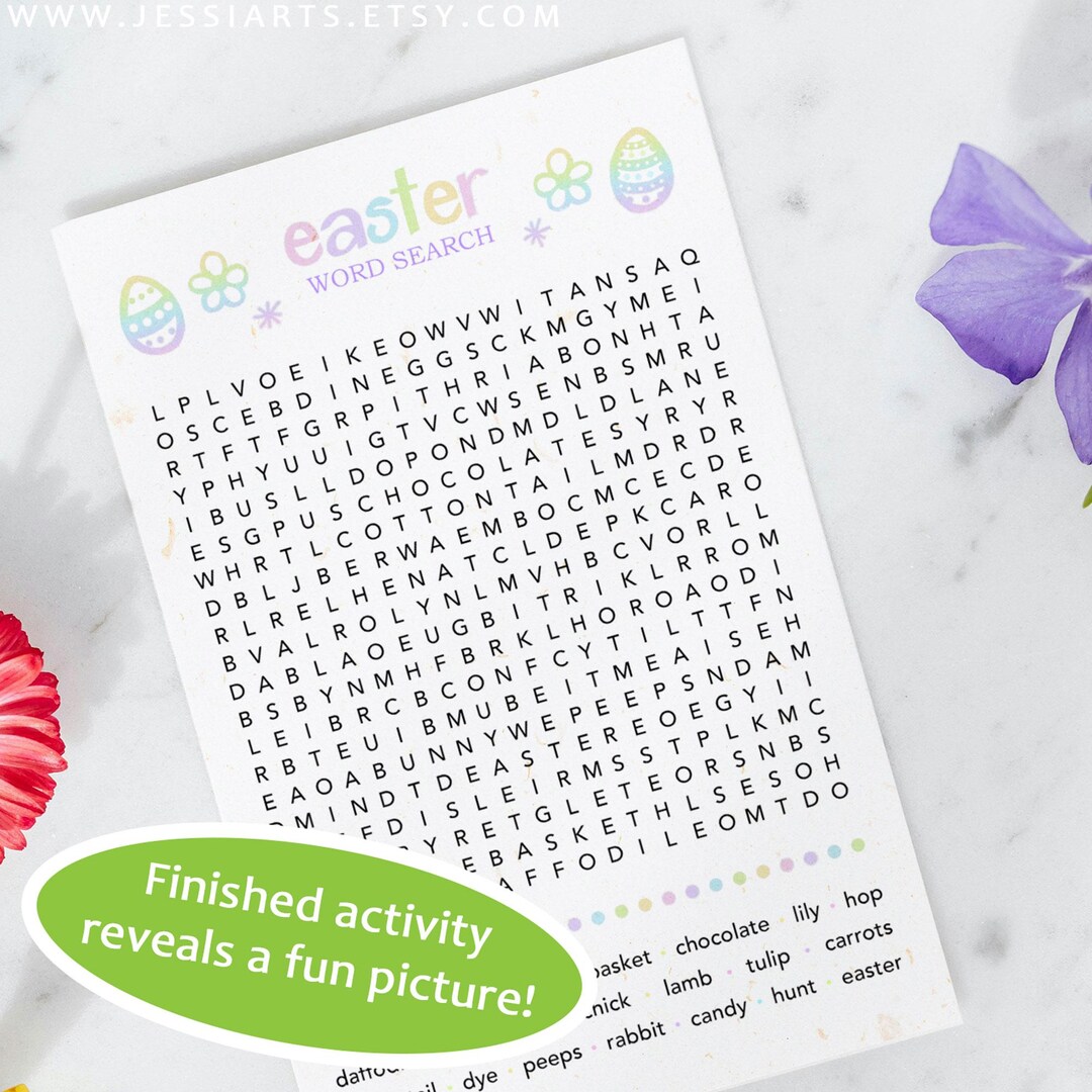 Easter Word Search for Kids & Adults | Printable Easter Activity ...