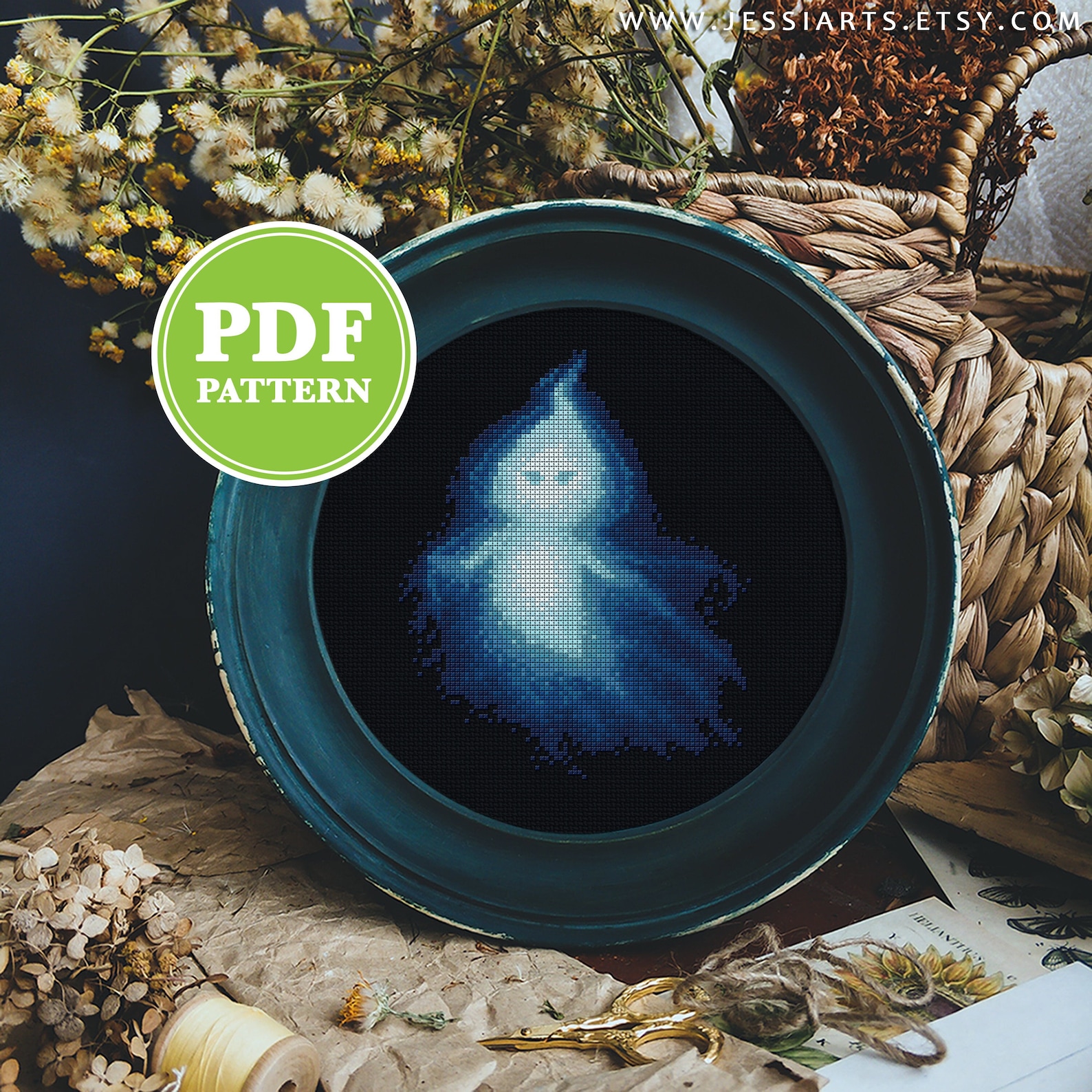 Will-o'the-wisp Cross Stitch Pattern PDF Will of the - Etsy