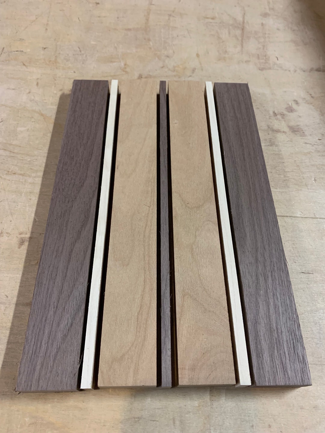 7 Piece Walnut Cherry & Maple Mini Cutting Board Kit Wood Lumber Ready ...