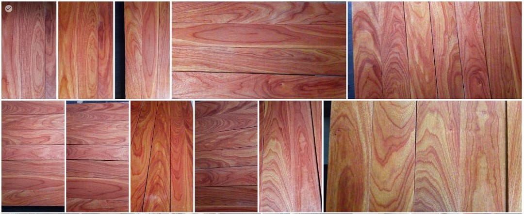 10 Board Feet Beautiful 8/4 Kiln Dried RED CANARYWOOD Lumber Wood - Etsy
