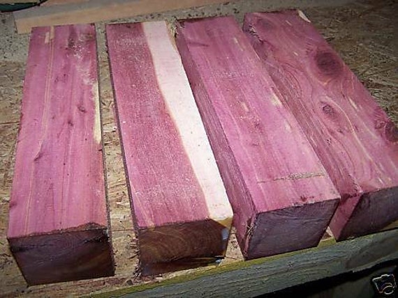 4 EASTERN RED CEDAR Turning Blocks Lumbar Lathe 3 X 3 X - Etsy