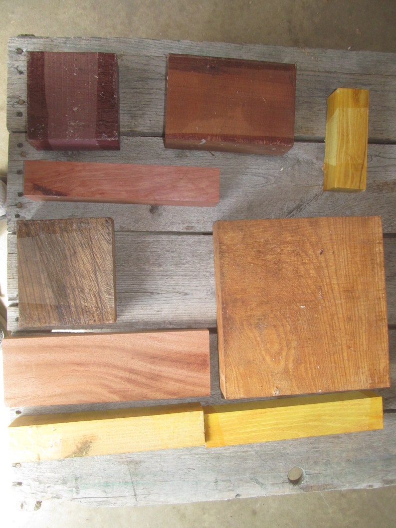 Large Box of Exotic and Domestic Wood Blanks - Etsy
