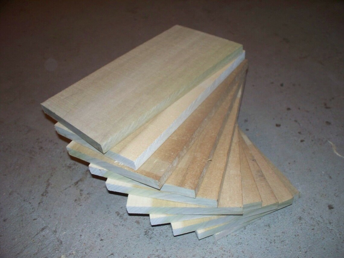 TEN 10 Pieces OF Thin Kiln Dried POPLAR Lumber 12 X 3 X 1/2 - Etsy
