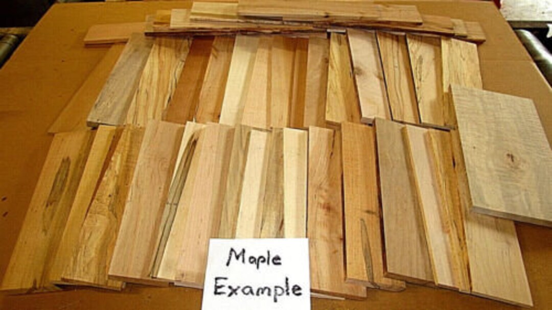 Box of Kiln Dried Maple Scrap Thin Lumber - Etsy
