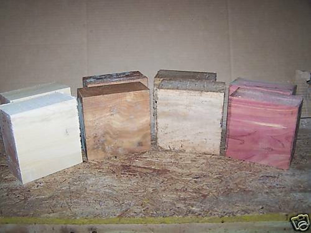 8 Piece Variety Bowl Blanks Poplar, Walnut, MAPLE and Elm Wood Lumber 6 ...