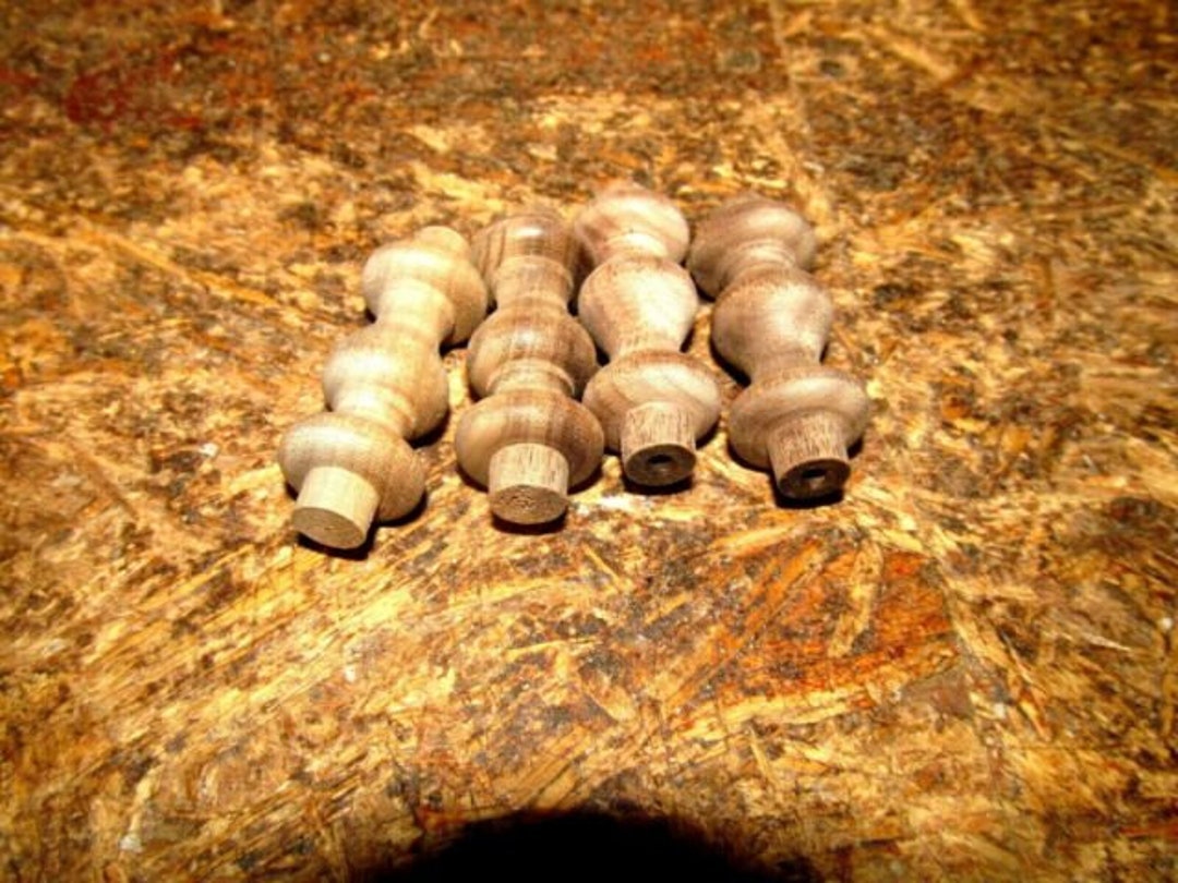WHOLESALE: New Unfinished WALNUT Spindle 2" Long With 3/8" Tenon 100 ...