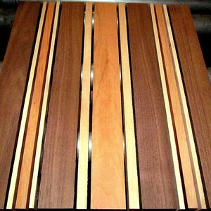 13 Piece Walnut, Maple, & Cherry Cutting Board Kit Wood Lumber Ready to ...