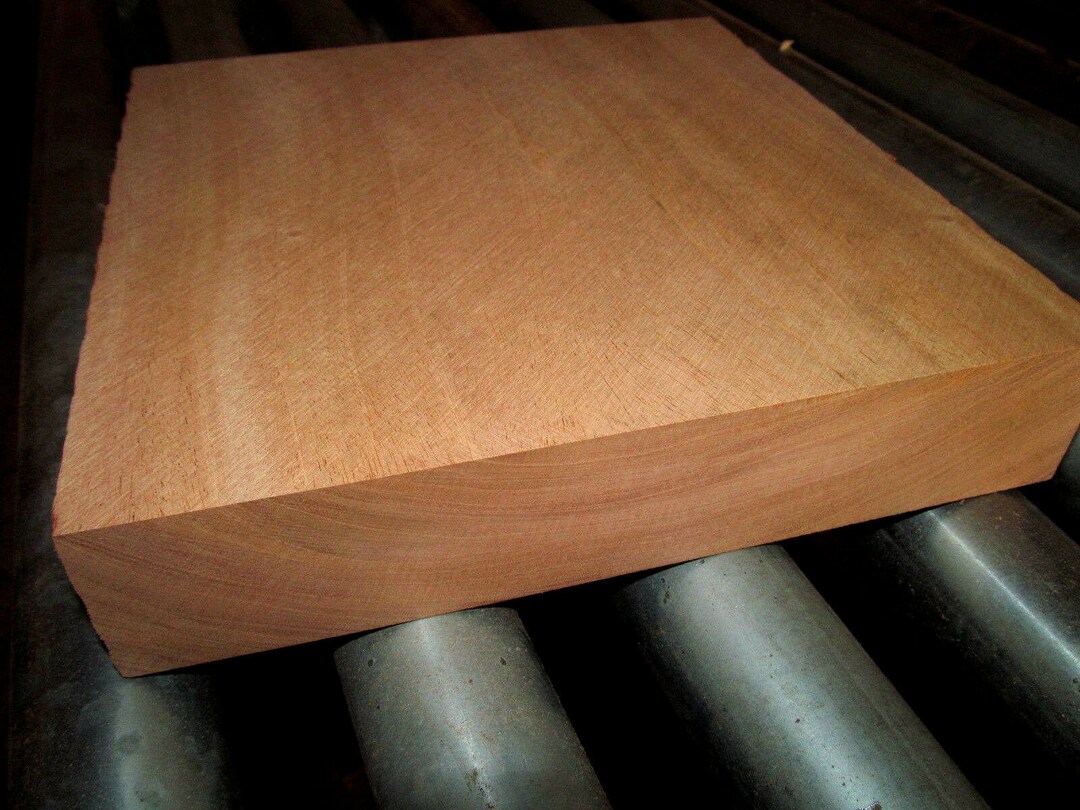 KILN Dried GENUINE MAHOGANY Platter Blanks Lumber Wood Turning 9" X 9 ...