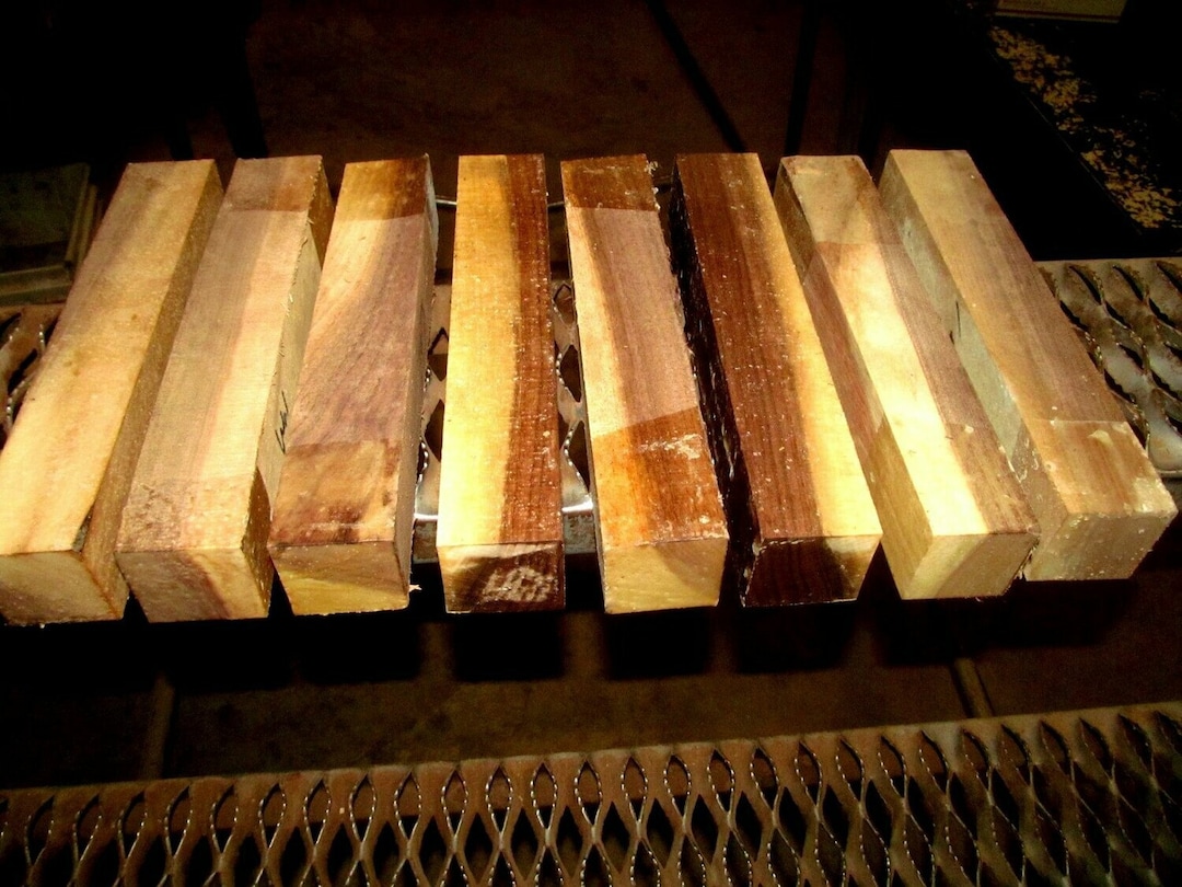 EIGHT (8) Kiln Dried SAPPY WALNUT Turning Blocks/ Lathe Wood Lumber 2 X ...