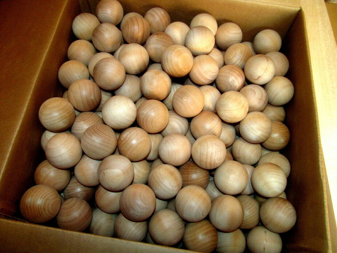 Lot of 25 Pieces New Unfinished Sanded SOLID WOODEN BALLS 1 3/4" Round ...