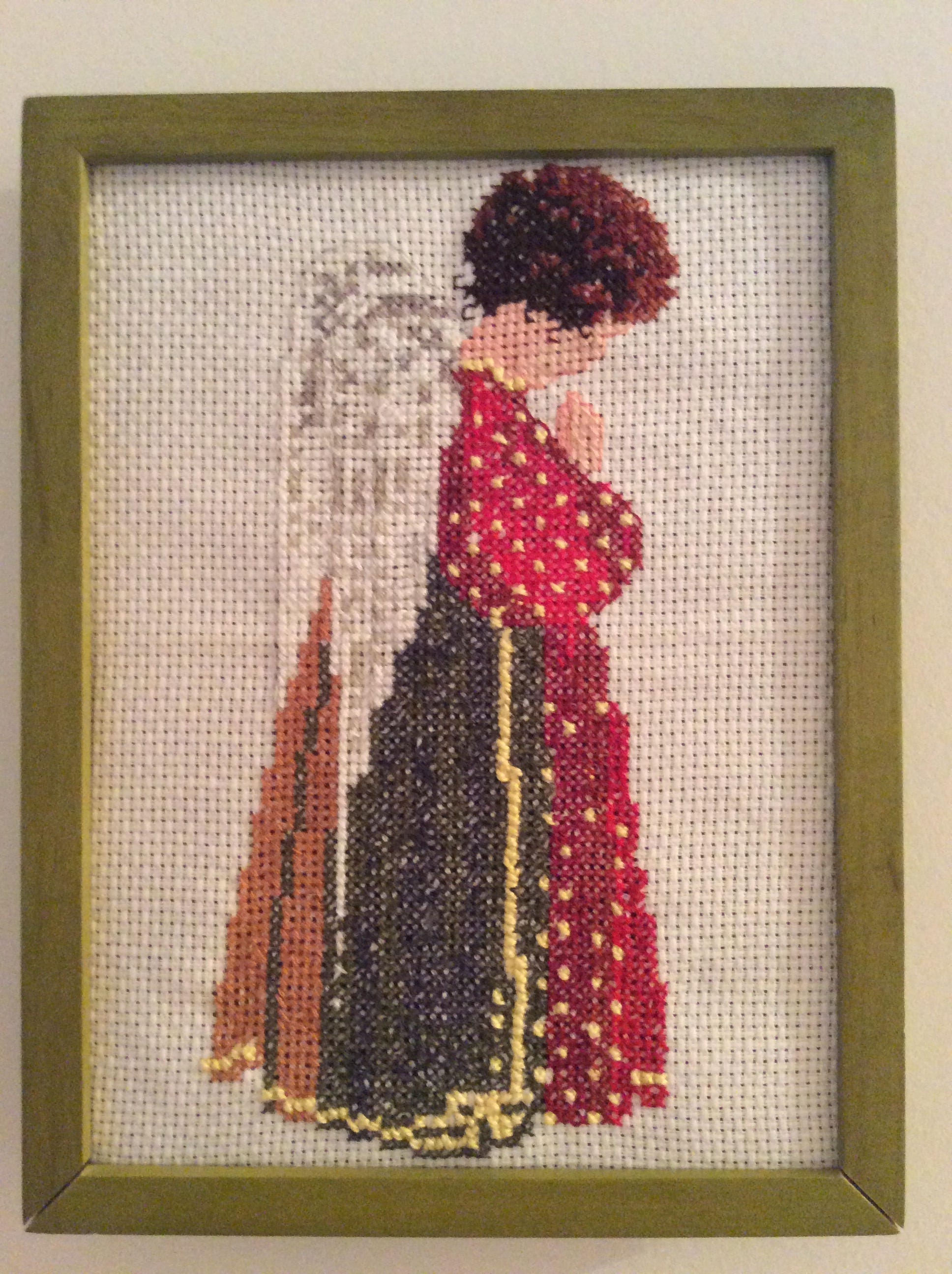 EMBROIDERED ANGEL FRAMED 6” X 8” Christmas Decoration Gift - Etsy
