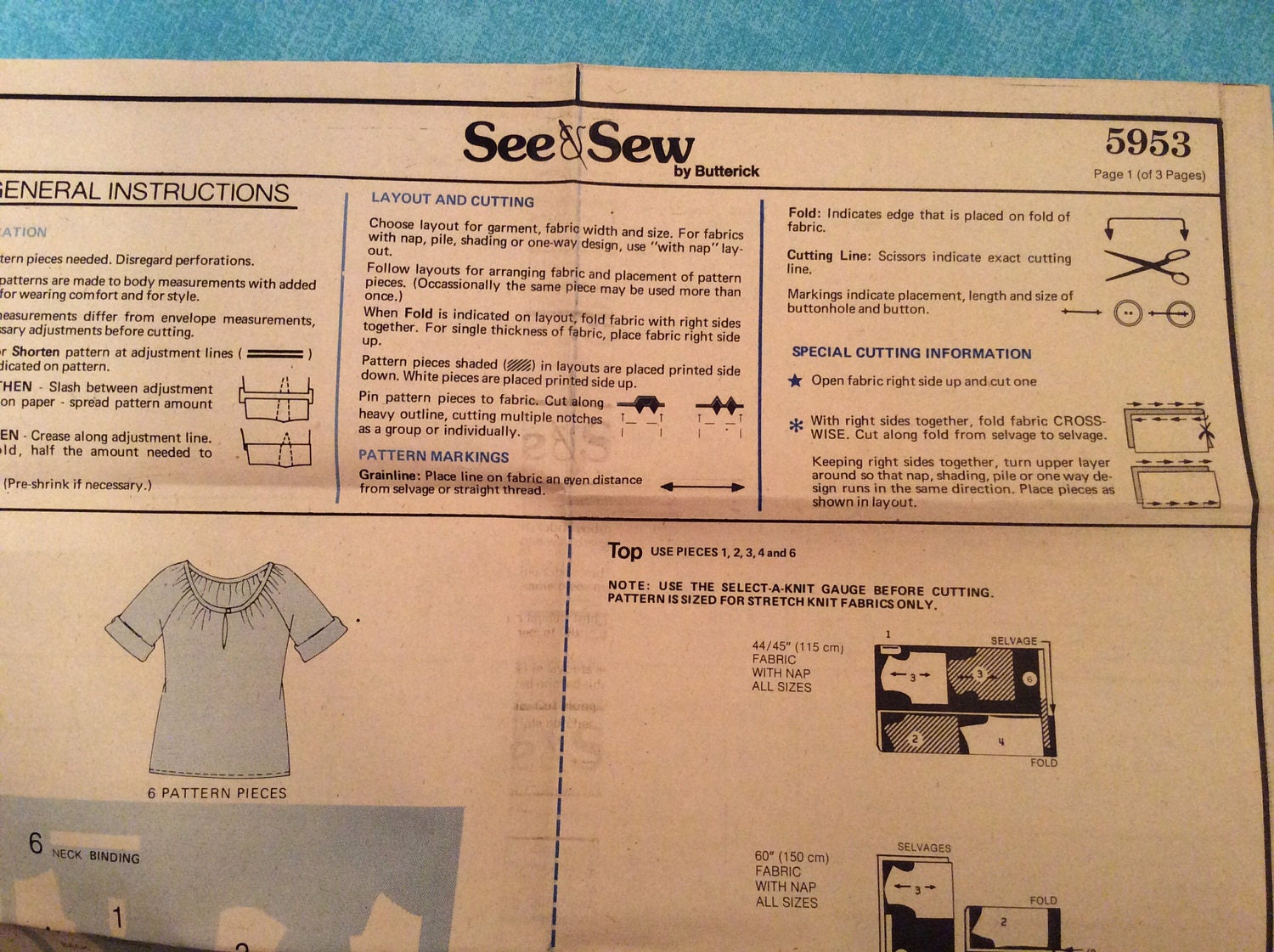 BLOUSE and SKIRT PATTERN Sizes 8, 10 or 12 Butterick 5953 See & Sew - Etsy