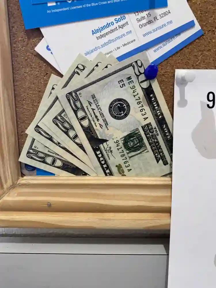 Money Drop Cards, Dollar Bill Business Cards, Dollar Bill Drop Cards ...